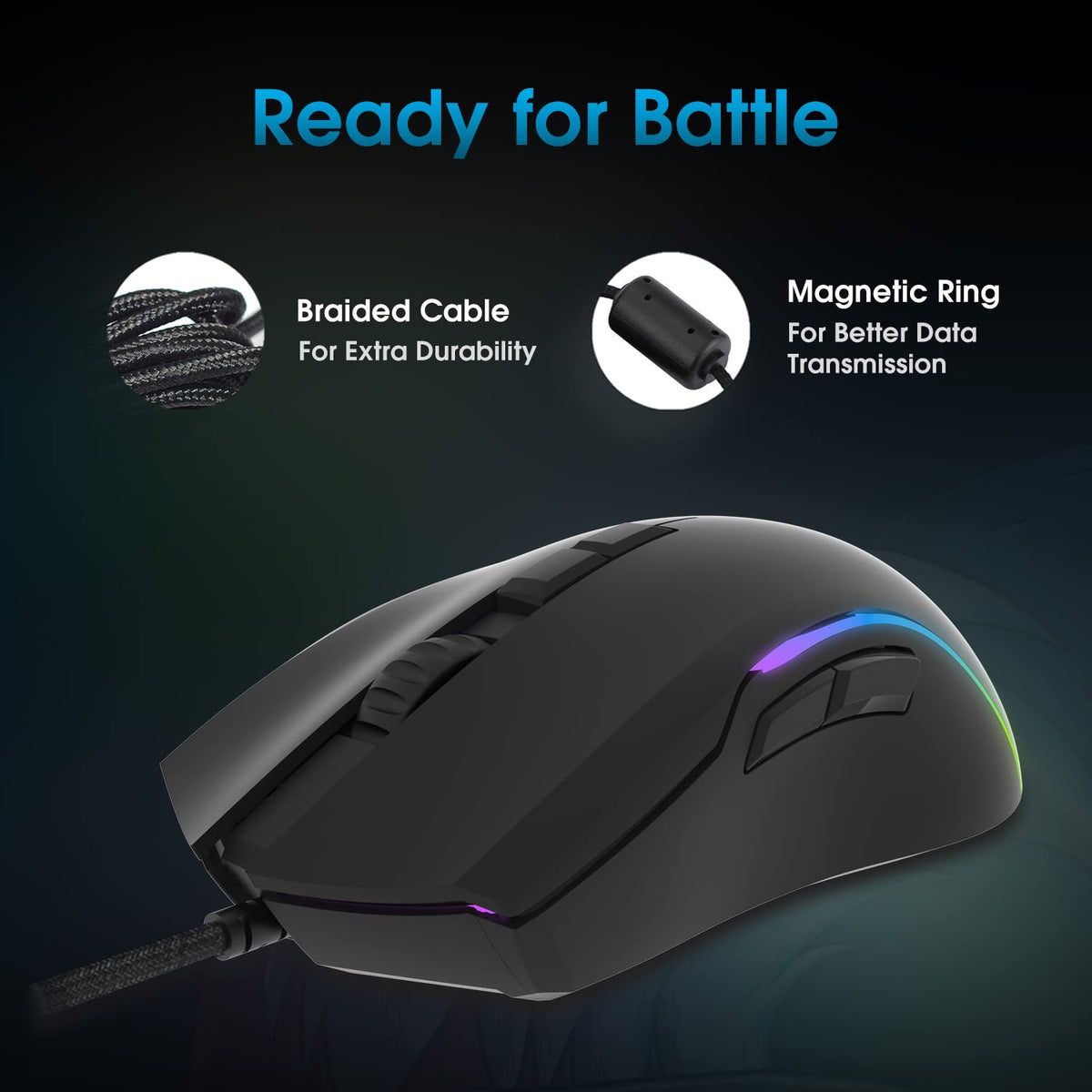 Buy Amkette EvoFox Phantom Pro Wired Gaming Mouse Online