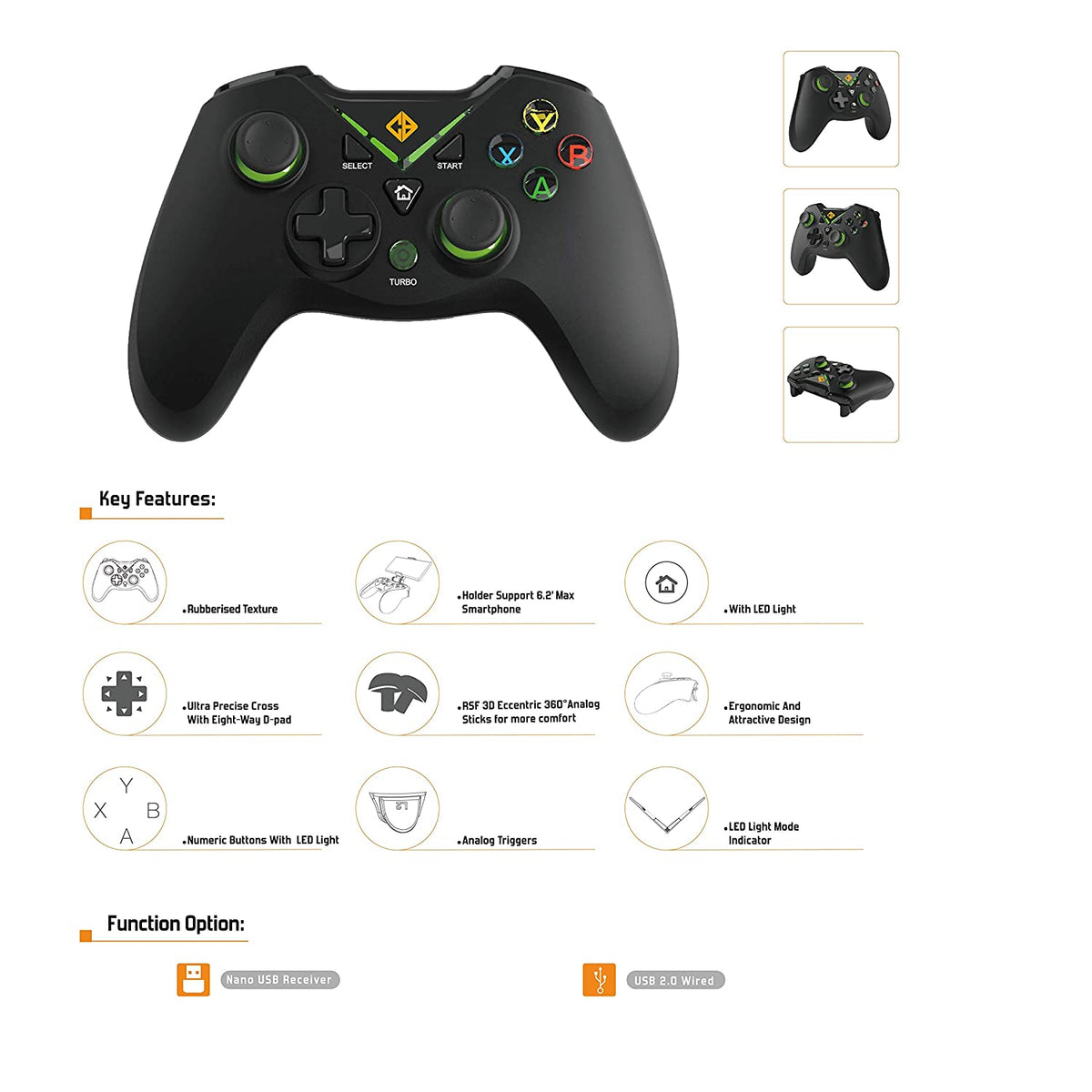 Cosmic Byte Nebula Wireless Controller (C3070W)